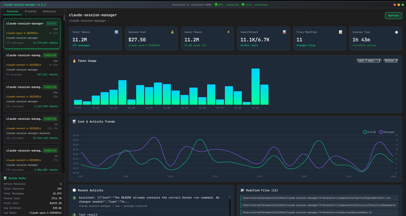Building a Real-Time Dashboard for Claude Code Session Management